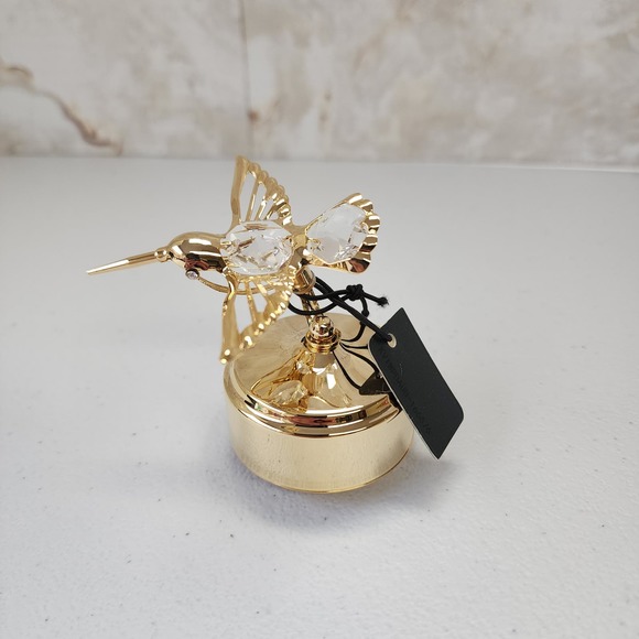 Matashi | Accents | Matashi 24k Gold Plated Humming Bird Music Box ...